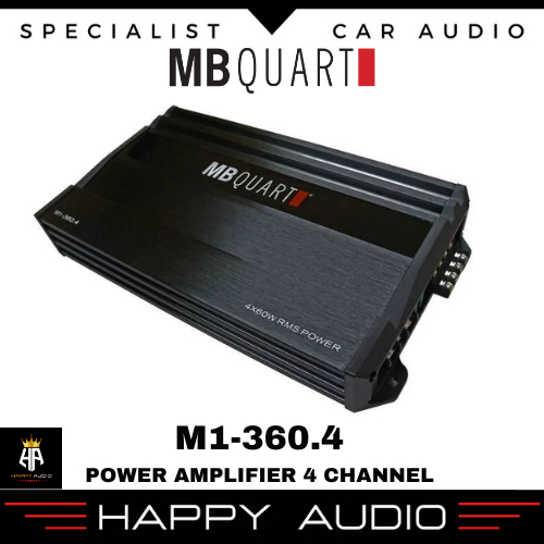 Jual Power Amplifier 4 Channel MB QUART M1-360.4 SQ Class A/B Original | Shopee Indonesia