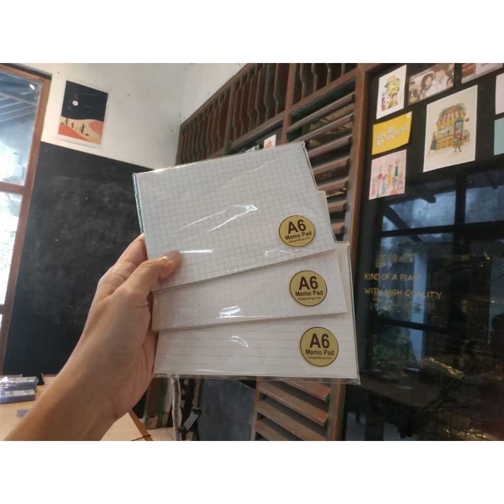 Jual KAKA GREETINGS Memo Pad 60GSM 80GSM / Rule - Dot - Grid / Kertas ...