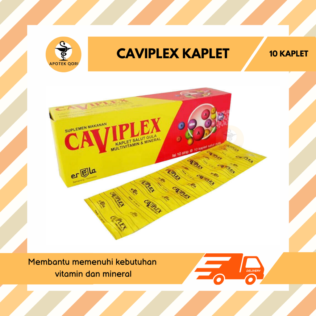 Jual CAVIPLEX STRIP @ 10 TABLET/MULTIVITAMIN MINERAL/KESEHATAN TUBUH ...