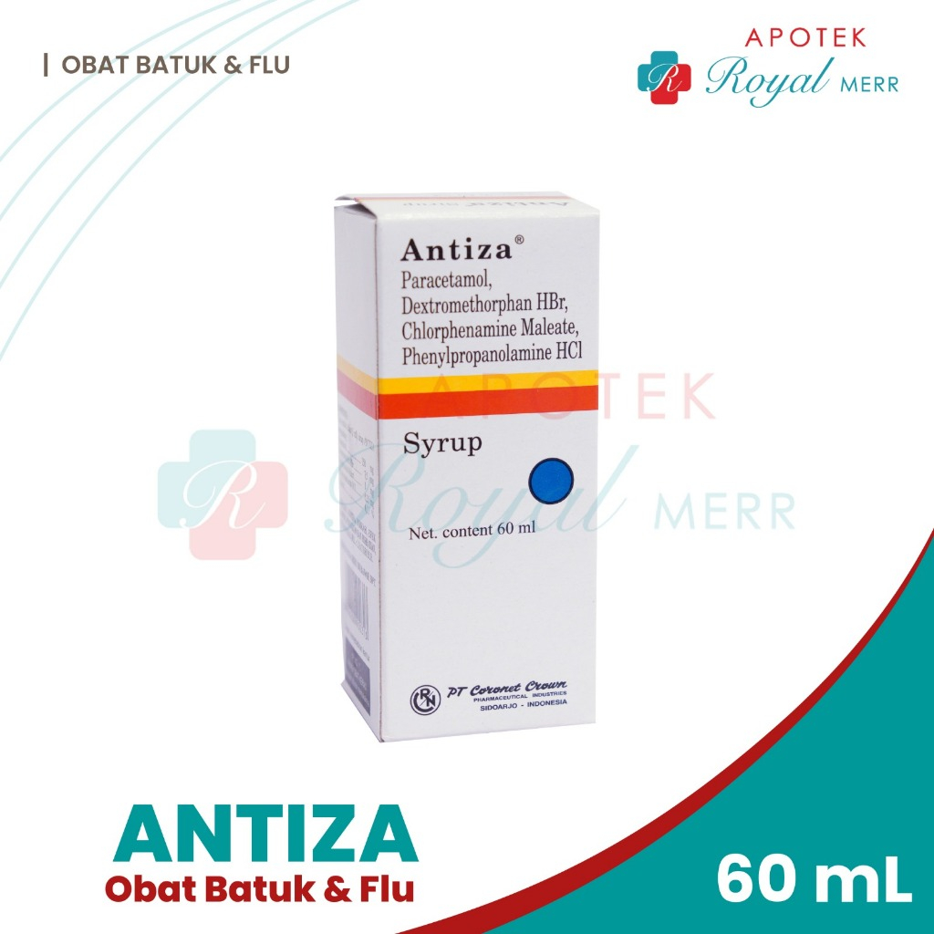 Jual ANTIZA SIRUP 60ML Untuk Demam Dan Gejala Batuk & Pilek | Shopee ...