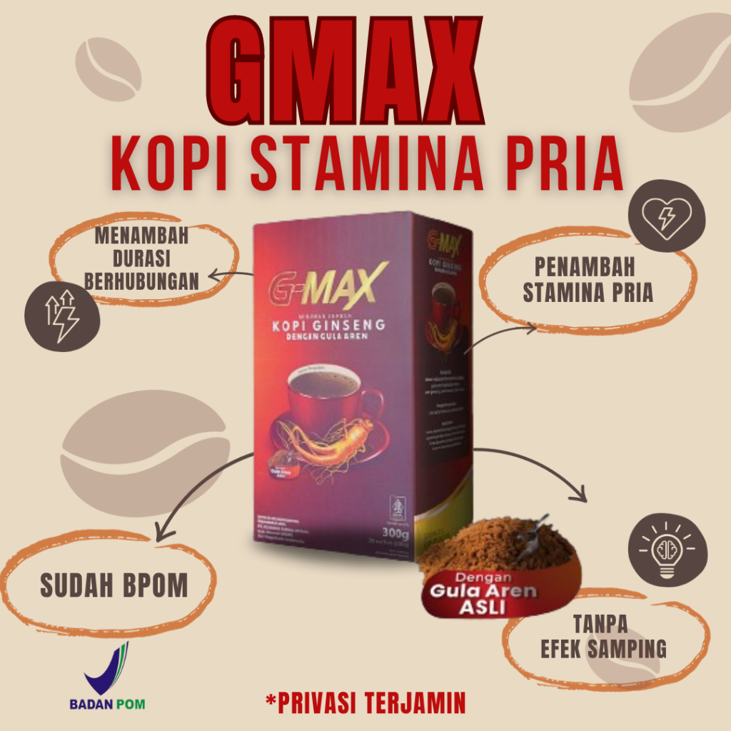 Jual PROMO | KOPI GINSENG KOPI G MAX KOPI PRIA KUAT KOPI STAMINA PRIA | Shopee Indonesia
