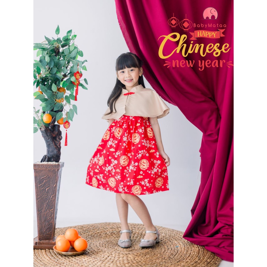 Jual Lian Dress Cheongsam Anak Perempuan Baju Imlek Sincia | Shopee ...