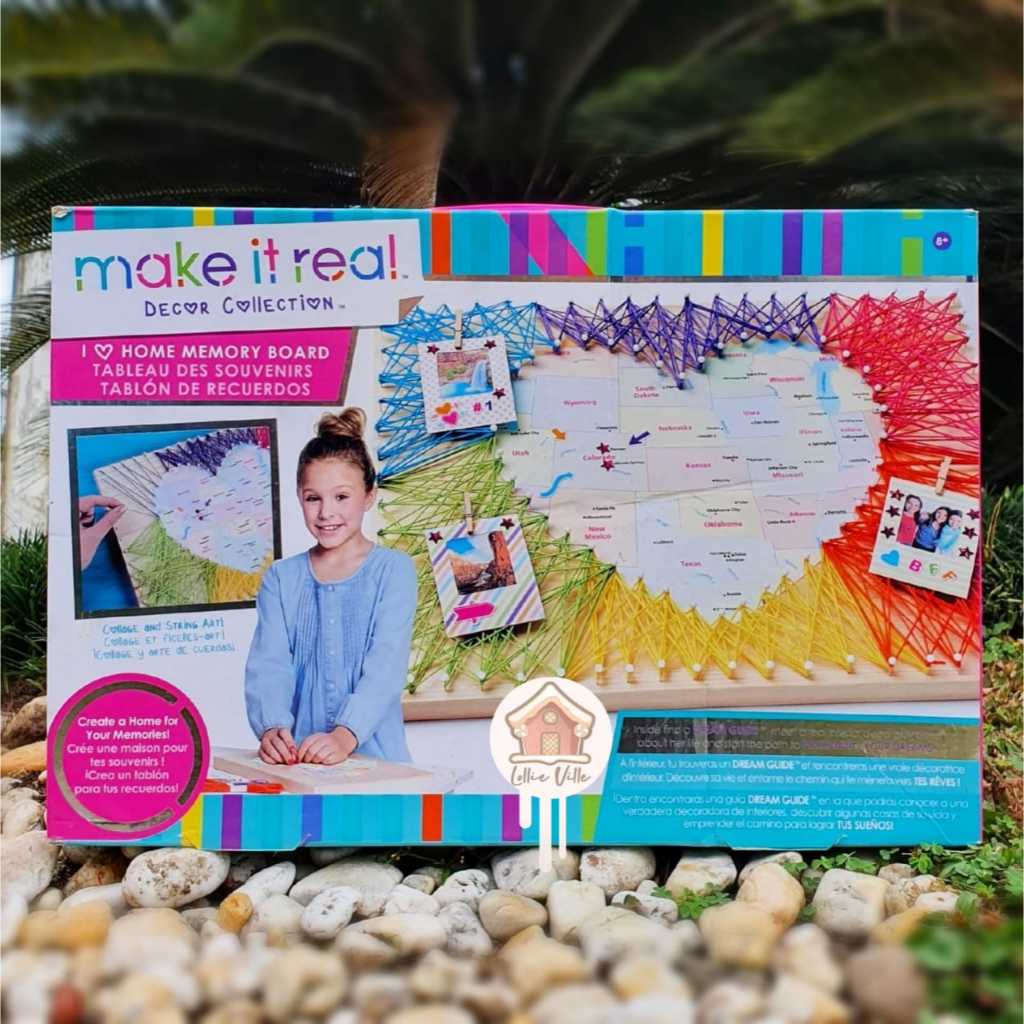 Jual I "Heart" Home Memory Board USA Map and Map Pins Craft Activity Kit | Shopee Indonesia