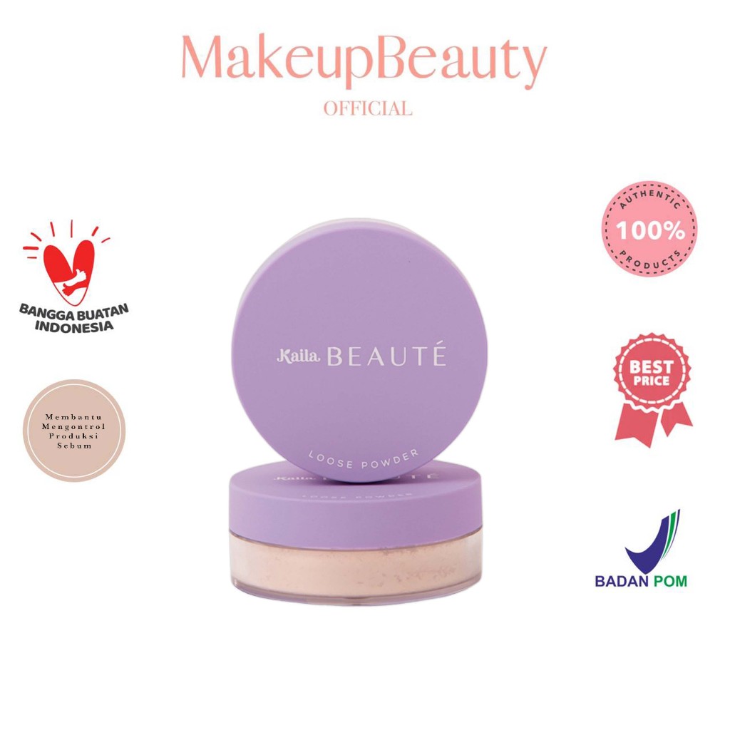 Jual KAILA Beaute Glow Come True Loose Powder 15gr | Shopee Indonesia
