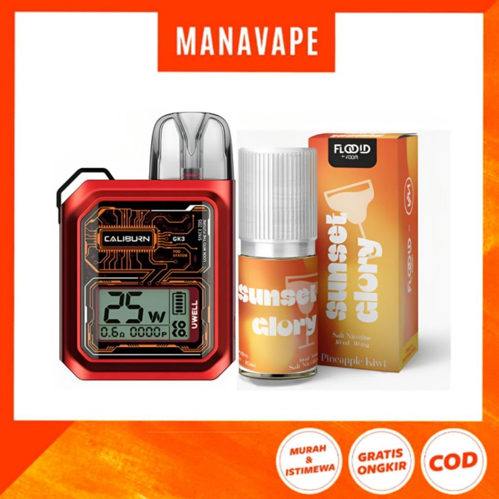 Jual Uwell Caliburn GK3 25W + Liquid Foom 30ml | Shopee Indonesia