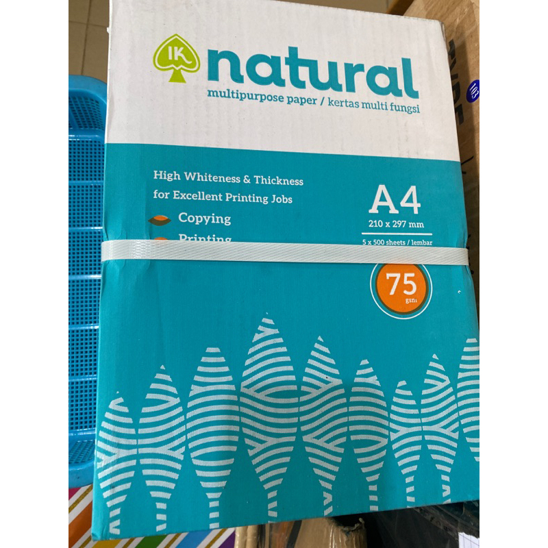 Jual KERTAS HVS NATURAL A4 75gsm (RIM) | Shopee Indonesia