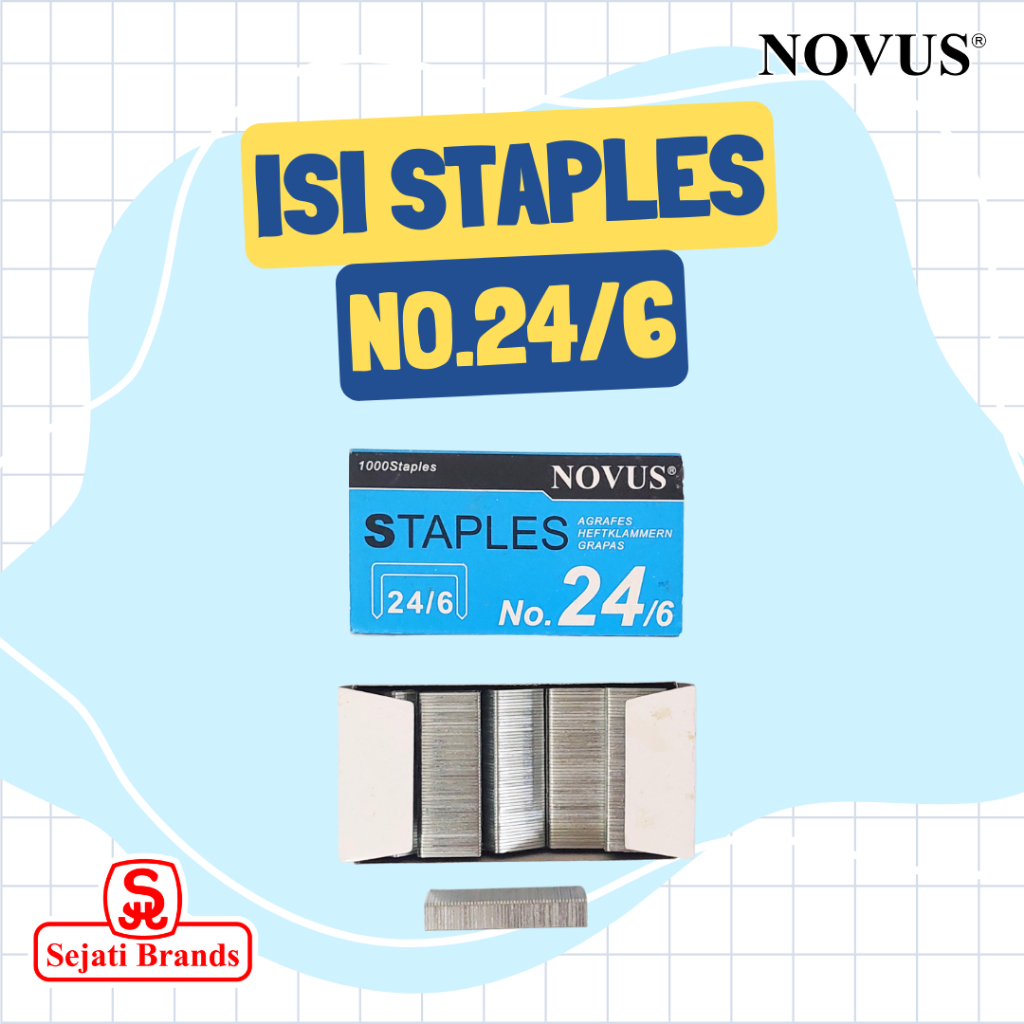 Jual Novus Isi Staples Besar No.3 Isi Stapler 24/6 | Shopee Indonesia