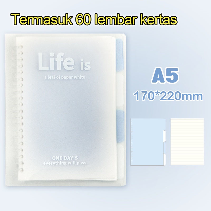 Jual Winzige Binder B5 A5 Buku Tulis Sekolah Lucu Buku Notebook Aesthetic Korea Besar Binder ...