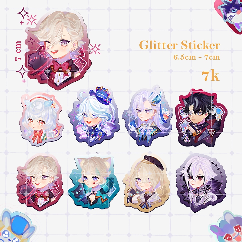 Jual NEW Genshin Impact Glitter Sticker | Shopee Indonesia