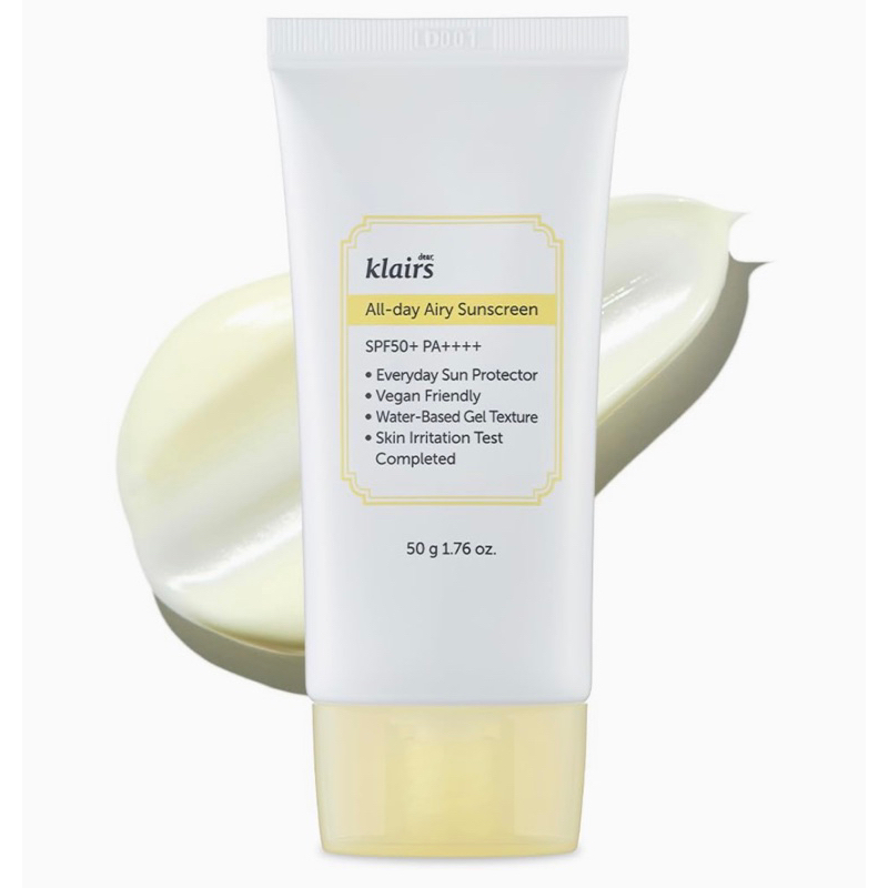 Jual Dear Klairs All-Day Airy Sunscreen SPF50+ PA++++ | Shopee Indonesia