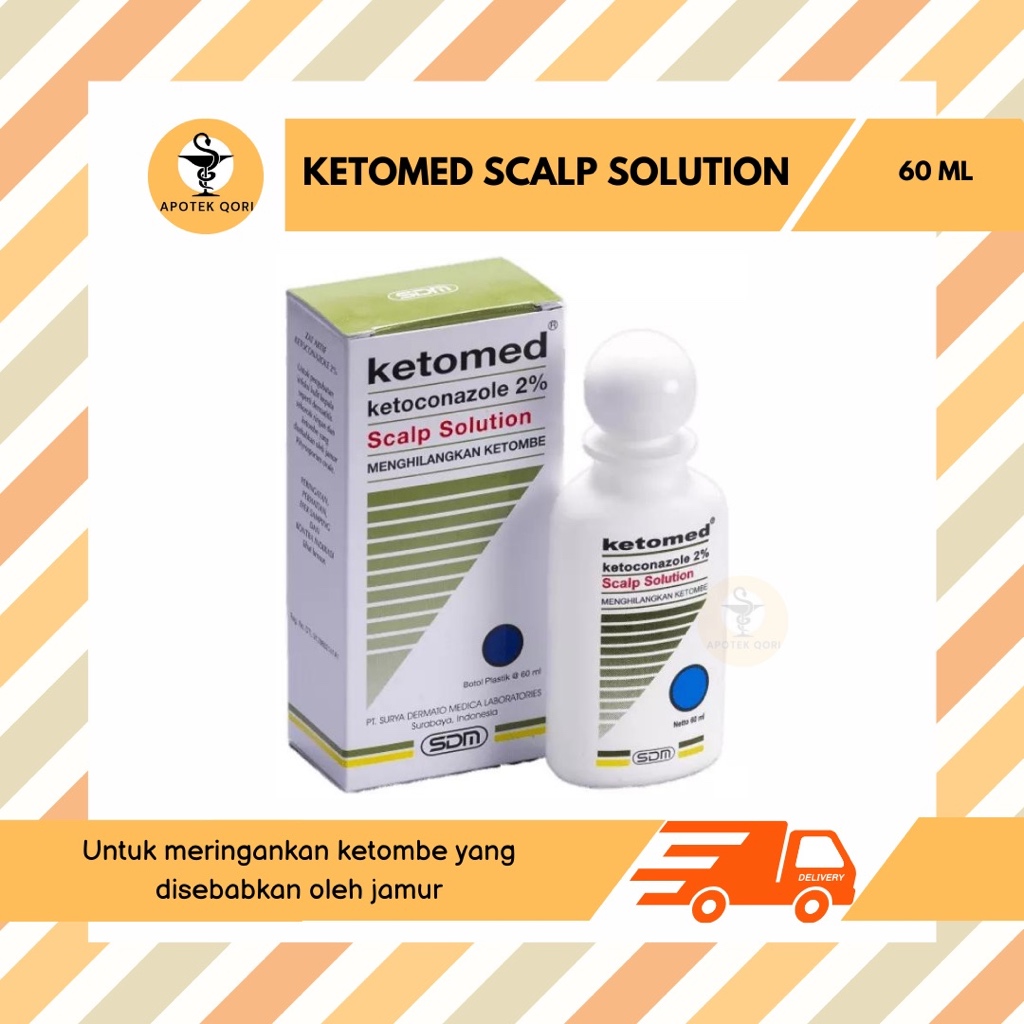 Jual KETOMED SAMPO 60 ML/MENGHILANGKAN KETOMBE/KETOCONAZOLE 2%/SCALP ...