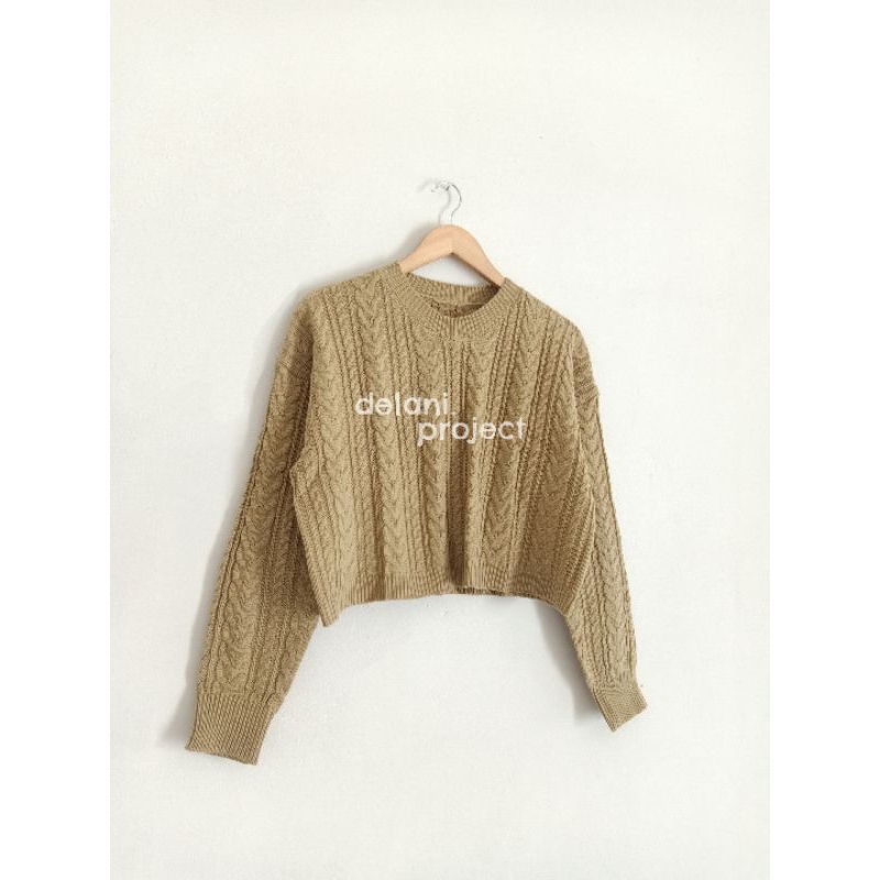 Jual Ryujin Crop Sweater Delani.project | Shopee Indonesia