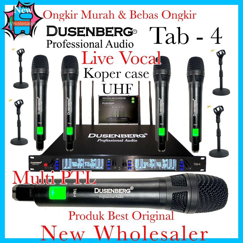 Jual Mic wireless 4 channel Dusenberg Tab 4 Original live manggung ...