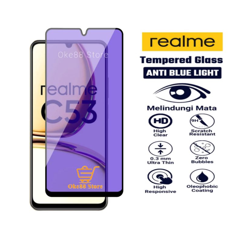 Jual Tempered Glass Anti Blue light Realme C75 C73 C71 C75x C65 C63 C61 C51s C67 C51 C51 Nfc C53 ...