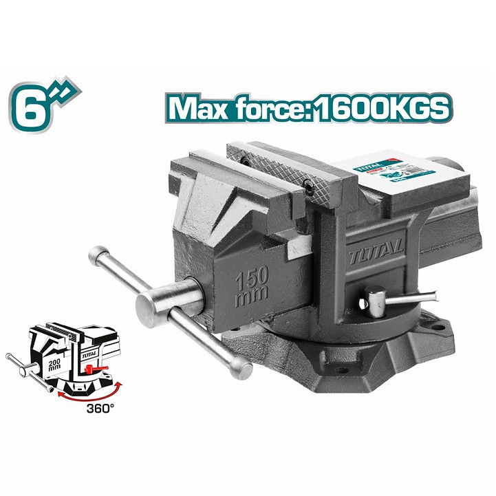 Jual Ragum TOTAL 6" / Ragum putar 6inch / swivel bench vice heavy duty ...