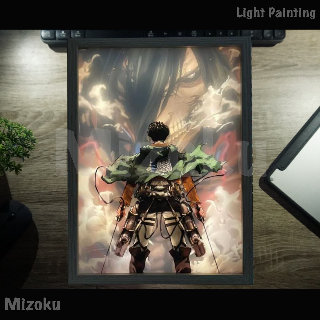 Jual LIGHT PAINTING ANIME ATTACK ON TITAN AOT ATTACK ON TITAN | Shopee ...