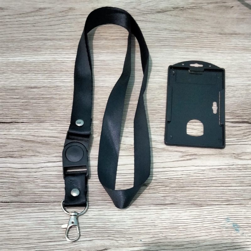 Jual TALI ID CARD HITAM + CASING | Shopee Indonesia