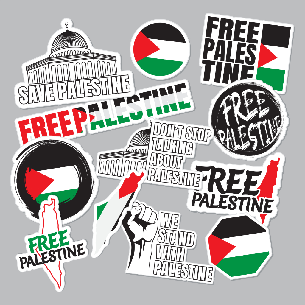 Jual STIKER LOGO aneka palestina save palestine gaza free palestina ...