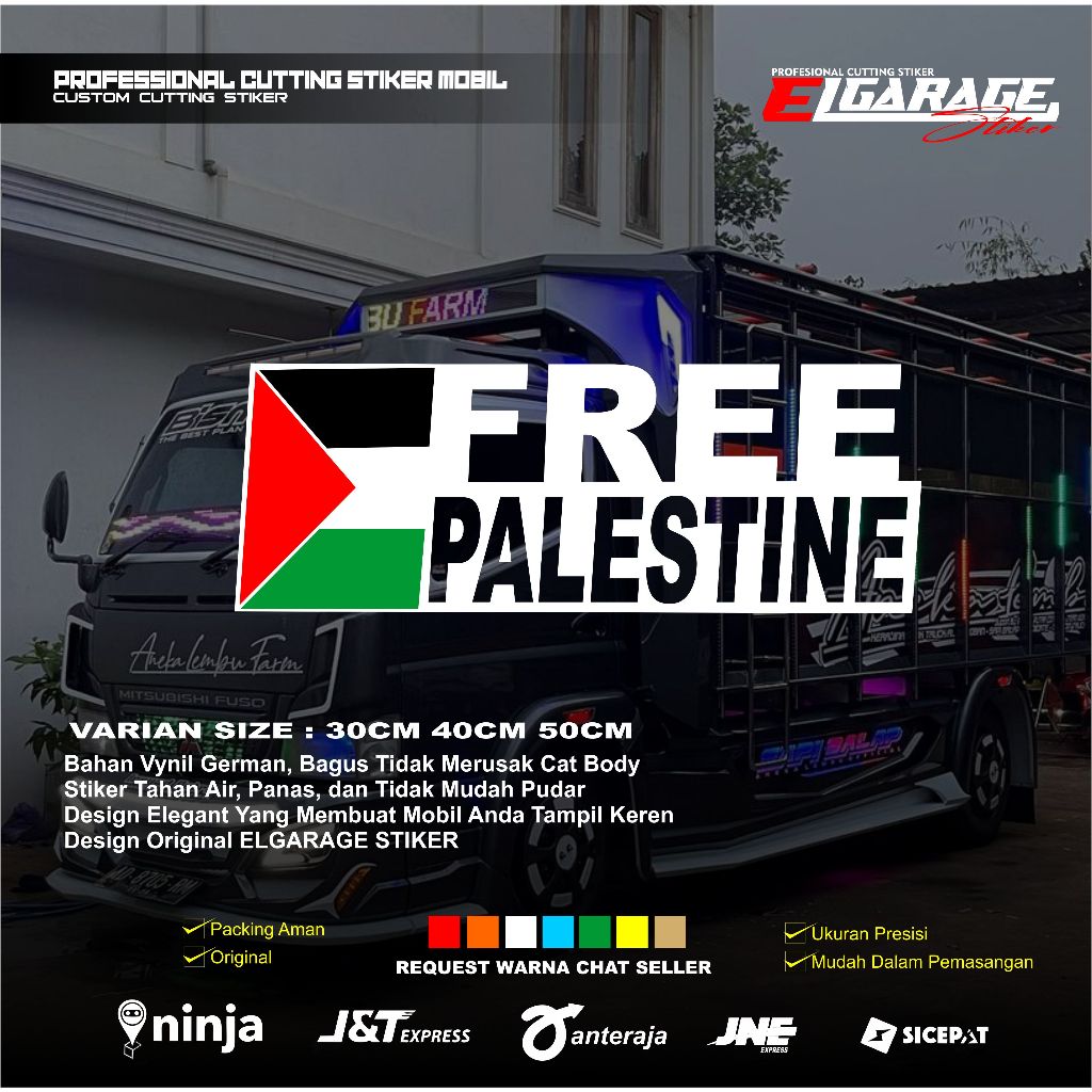 Jual Sticker free palestina stiker cutting save palestine | Shopee ...