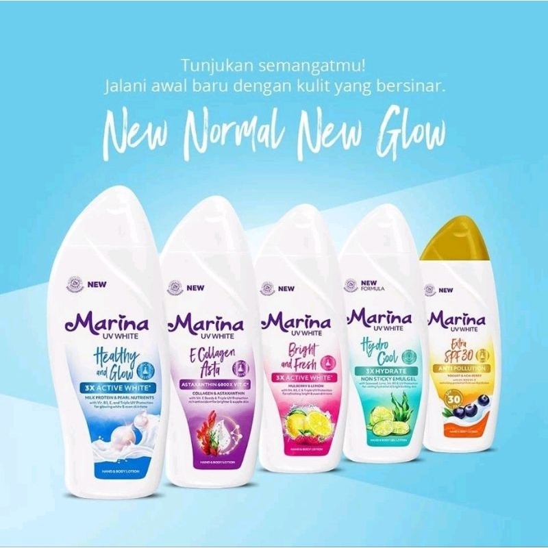 Jual MARINA UV WHITE HAND & BODY LOTION | VARIAN RANDOM | Shopee Indonesia