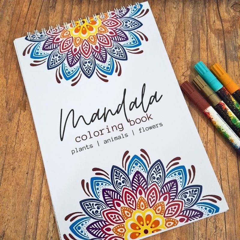 Jual Coloring Book for Adult Buku Mewarnai Dewasa Mandala drawing ...