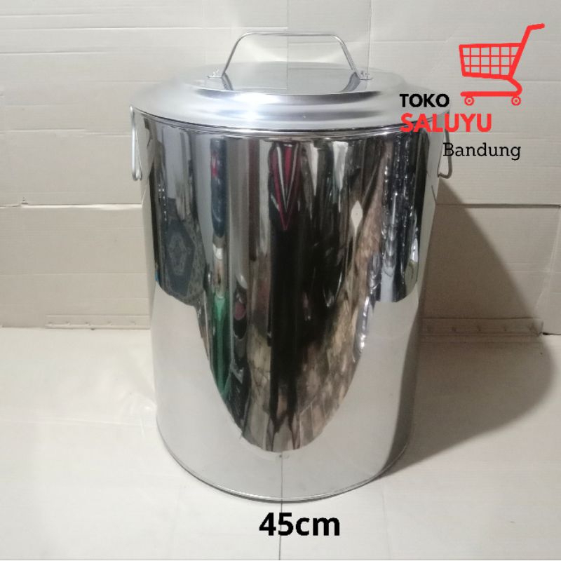 Jual Dandang Buleng Bubur Lontong Polos Stainless 45cm | Shopee Indonesia