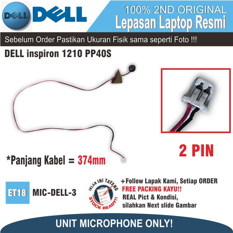 Jual ET18 MIC-DEL-3 Microfone MIC INPUT DELL inspiron 1210 PP40S ...