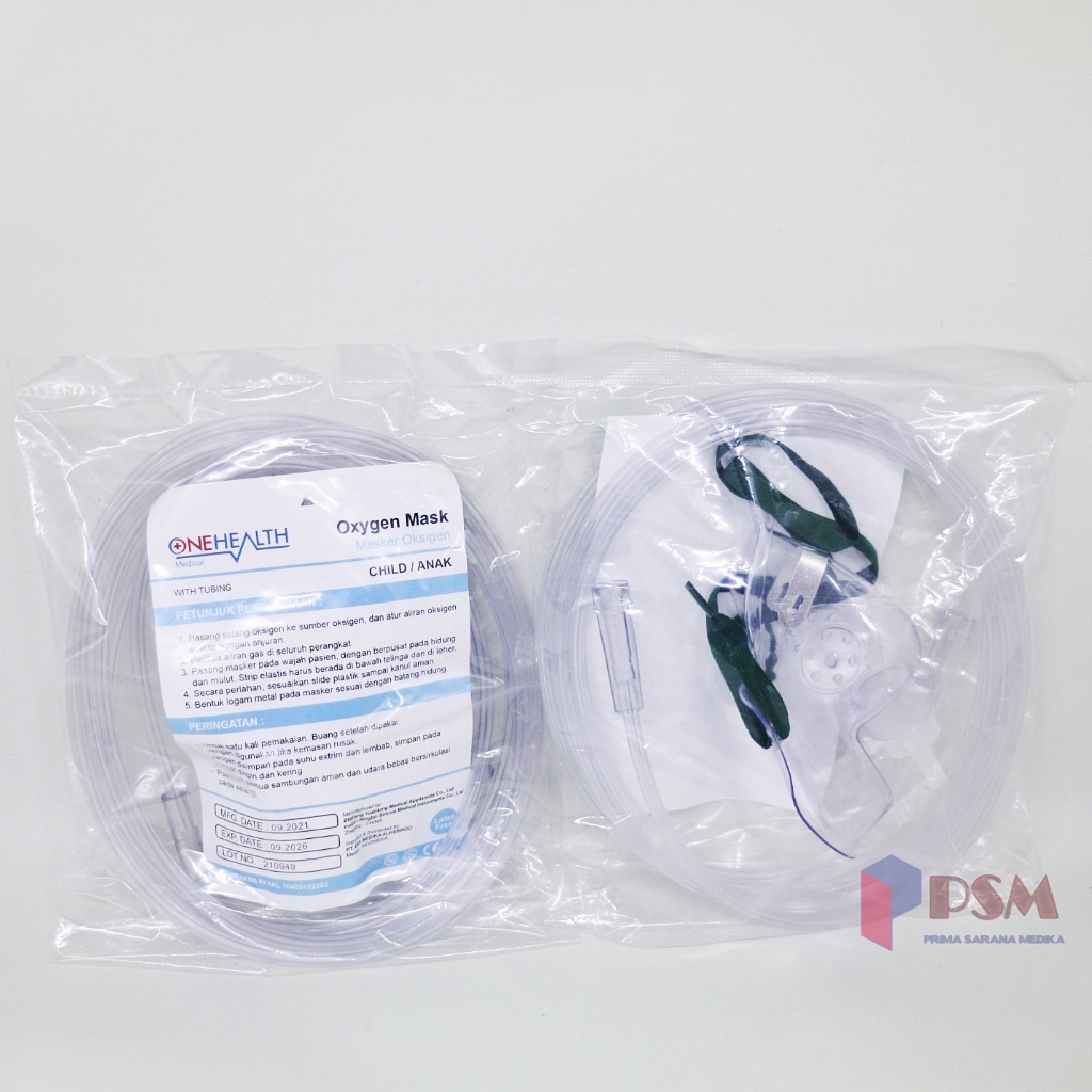 Jual Onehealth Gea Oxygen Mask / Sungkup Masker Oksigen O2 Dewasa Anak ...