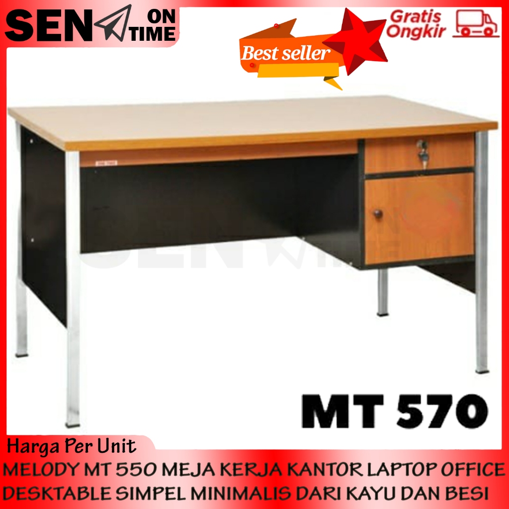 Jual [Kargo] MELODY MT 550 MEJA KERJA KOMPUTER BELAJAR KANTOR MELODI LAPTOP OFFICE DESK TABLE ...