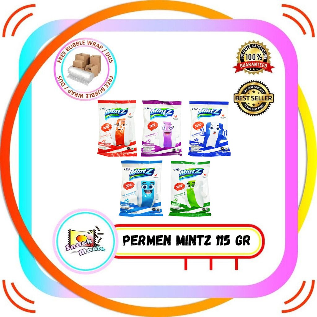 Jual Mintz Permen Grape Barley Cherry Peppermint Duo Mint ~ 115 gr ...