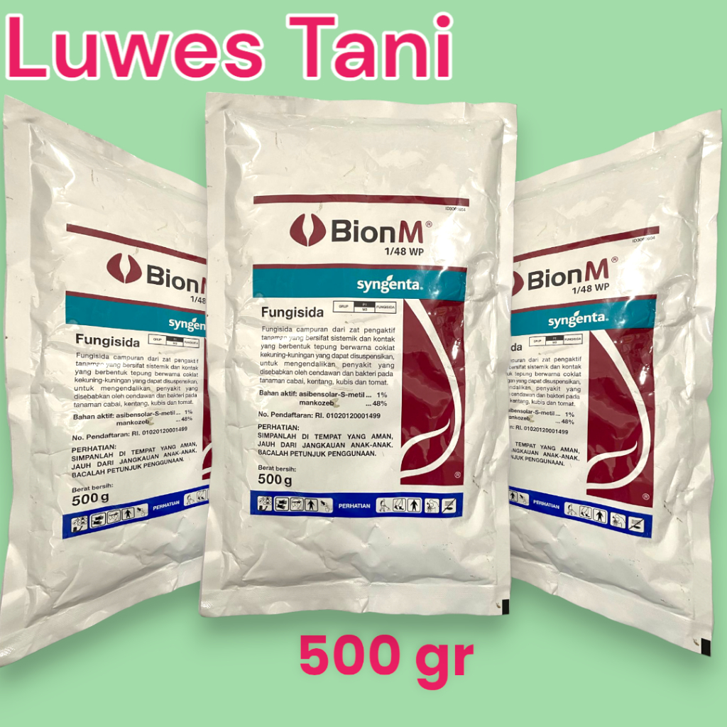 Jual BionM 1/48 wp 500g bion M fungisida busuk daun | Shopee Indonesia