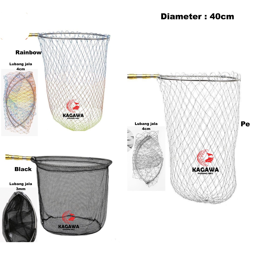 Jual Jala Jaring kepala serokan Bulat lipat diameter 40cm siap pakai ...