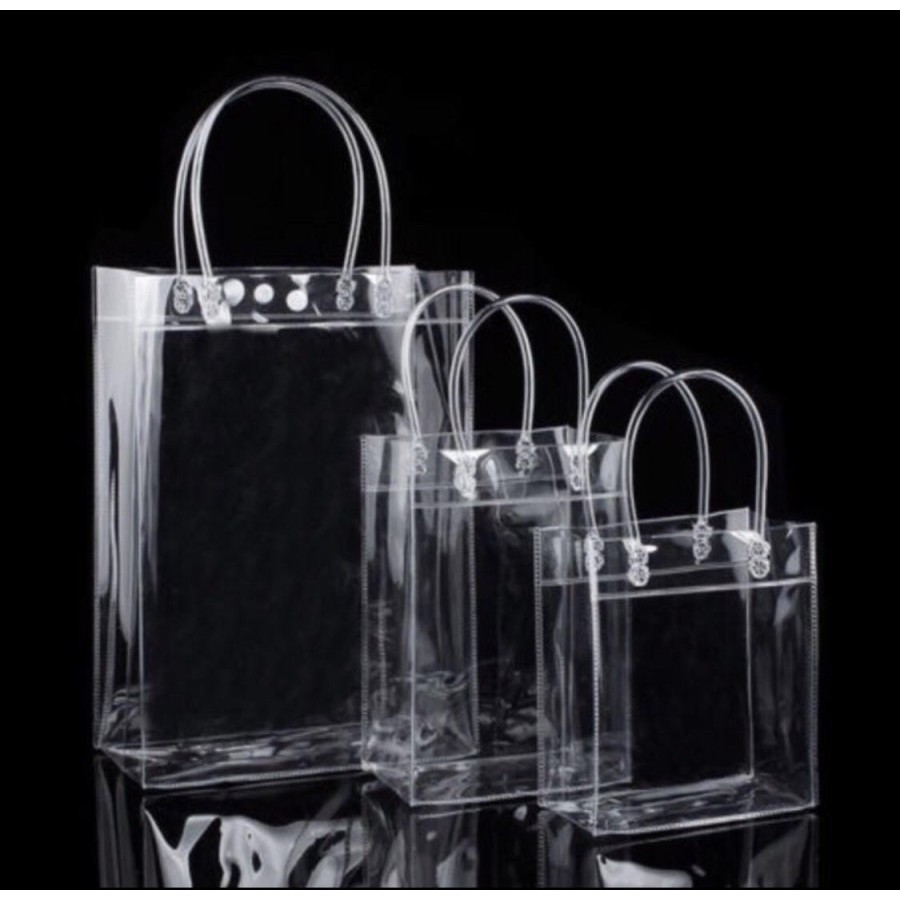 Jual Tas PVC bening / tas plastik transparan / tas hampers kado ...