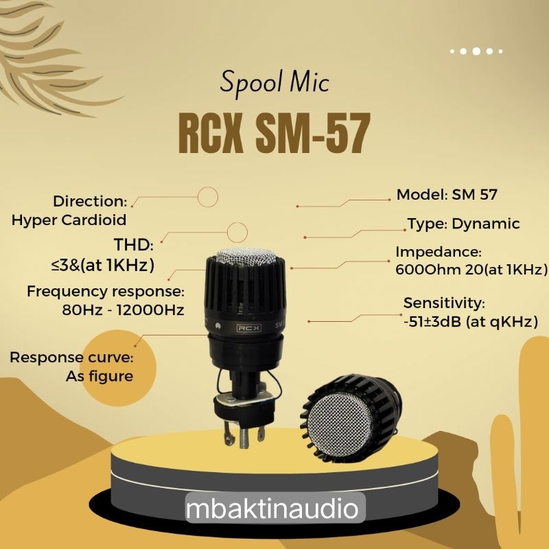 Jual Spool Mic RCX SM-57 Spull Microphone Tak SM-57 | Shopee Indonesia