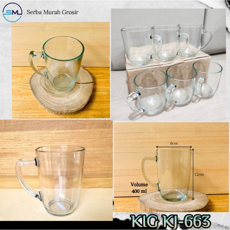 Jual Cangkir Kaca/Gelas Kaca/Gelas Es teh/Mug Bening Kaca/Gelas KIG KJ-663 | Shopee Indonesia