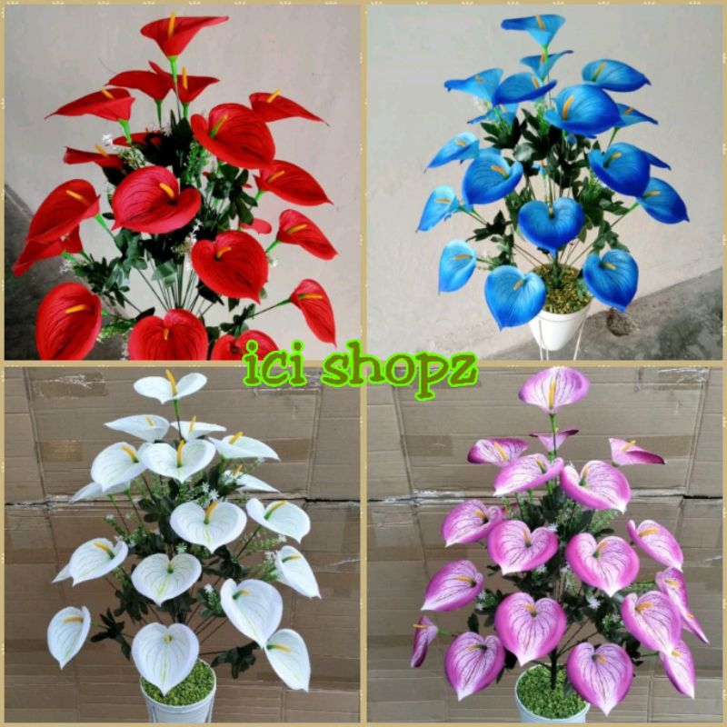 Jual Bunga Calla Lily X24 Tinggi 65Cm Bunga Artificial (tanpa pot ...
