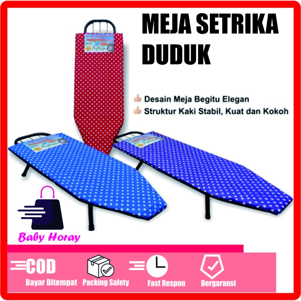 Jual Meja setrika duduk / Meja setrikaan Lesehan / alas setrika duduk ...