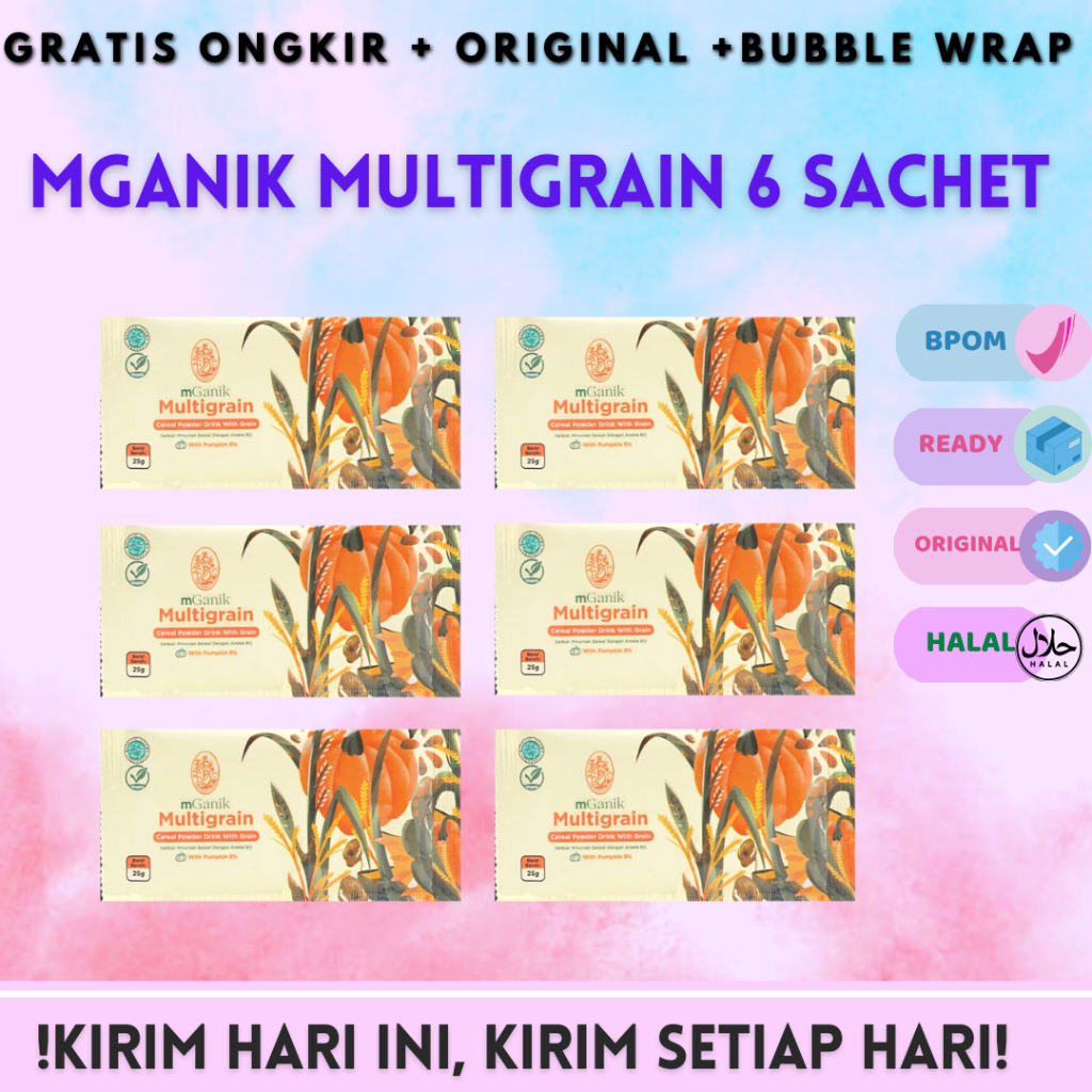 Jual Mganik Multigrain 6 sachet 150 Gram gr M ganik Multi Grain ...