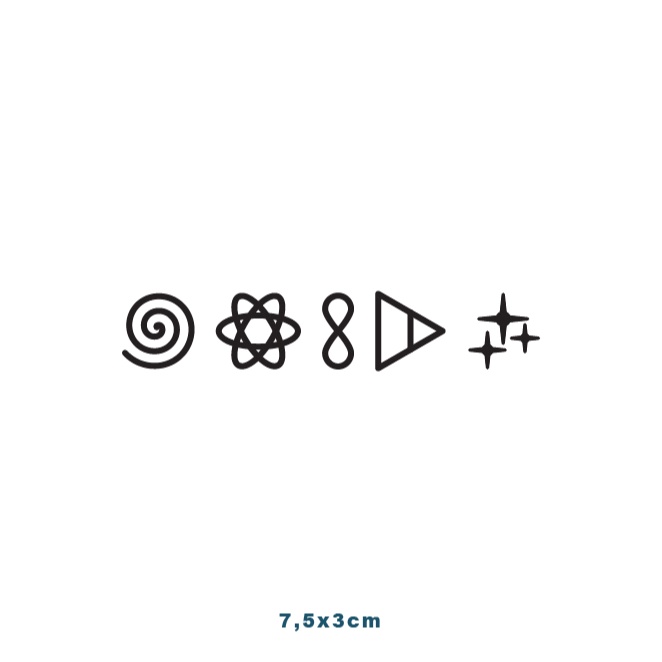 Jual POTATOO Coldplay Inspired Temporary Tattoo | Shopee Indonesia
