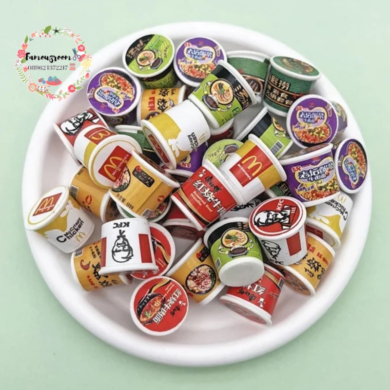 Jual Miniatur Snack Bucket skala 1:6 1:12 - Miniature Noodle Bucket ...