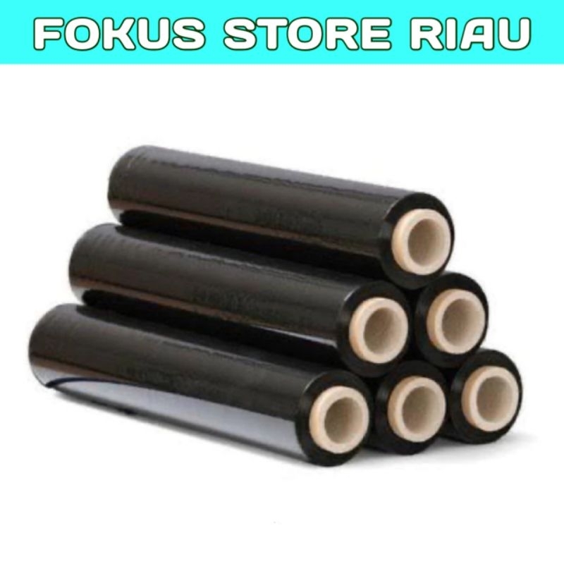 Jual Plastik Wrapping Hitam 30 CM X 250 M Stretch Film Plastik | Shopee ...
