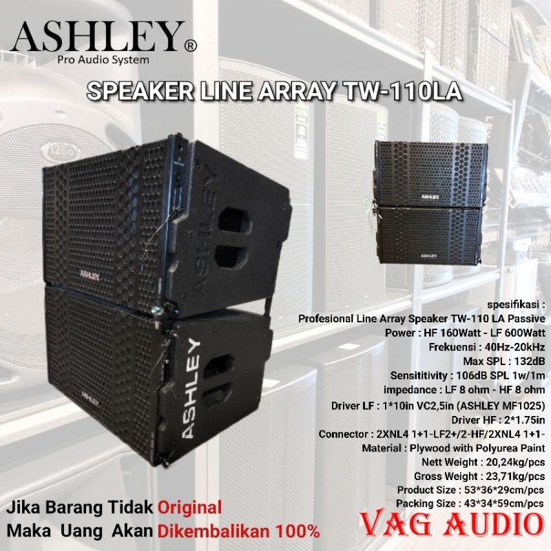 Jual SPEAKER PASIVE ASHLEY LINE ARRAY TW-110LA | Shopee Indonesia
