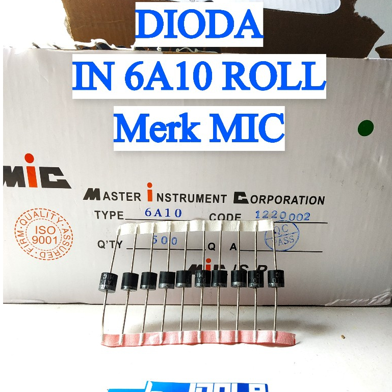 Jual (10 PCS) DIODA IN 6A10 ROLL Merk MIC | Dioda Roll IN6A10 (6A ...
