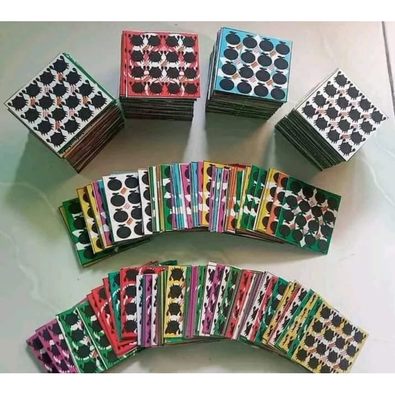 Jual gosok gosok berhadiah titik 16 sudah terpotong rapih 1000 kupon ...