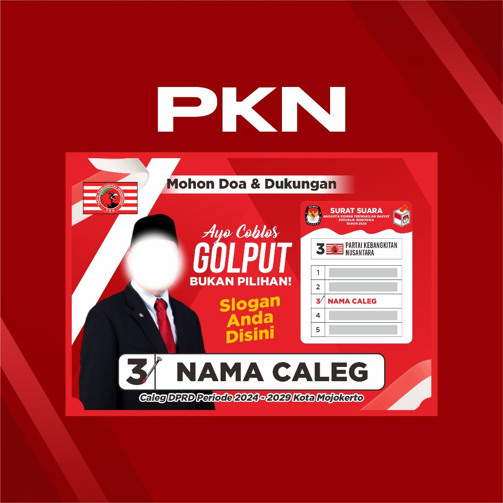 Jual Stiker Caleg / Stiker Pemilu / Stiker Kampanye 2024 Termurah ...