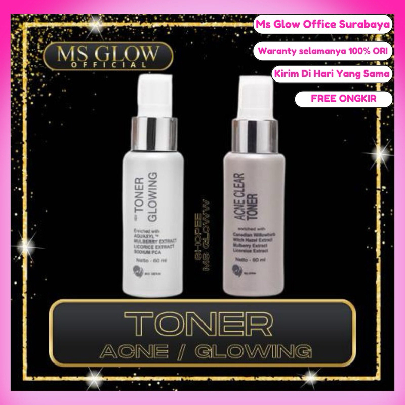 Jual MS GLOW Toner - Toner Glowing MS Glow - Toner Acne MS Glow RESMI ...