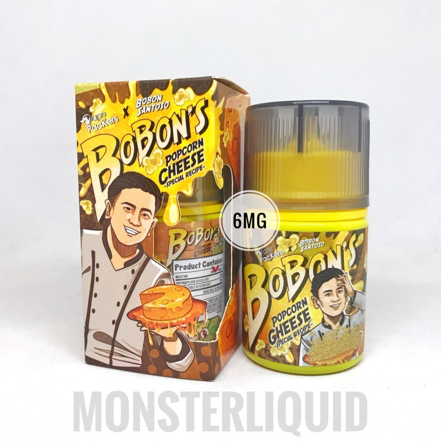 Jual BOBON'S POPCORN CHEESE BY BOBON SANTOSO X VAPEPACKERS 6MG 60ML ...