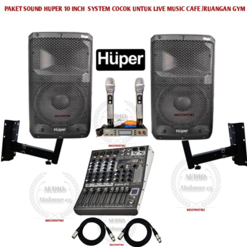 Jual Paket Sound System Profesional Huper JS9 Komplit Mixer Ashley dan ...