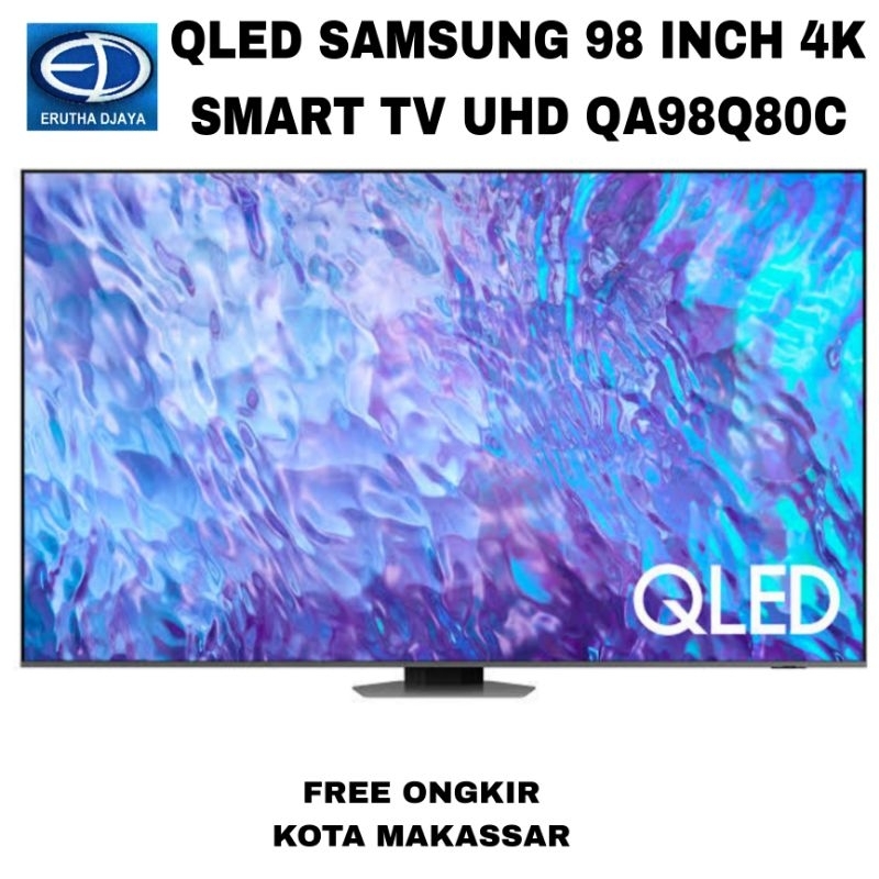Jual QLED SAMSUNG 98 INCH 4K SMART TV UHD QA98Q80C | Shopee Indonesia