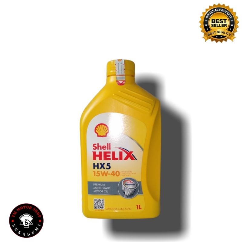 Jual OLI SHELL HELIX HX5 SAE 15W-40 1 Liter | Shopee Indonesia